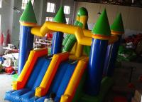 China Backyard Kids Inflatable Jumping Castle High Strength With Double Down Slides for sale