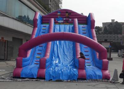 China Children Ground PVC Inflatable Dry Slide High Precision Stitching With Arch for sale