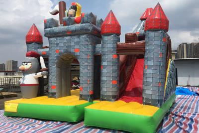 China PVC 0.55mm Commercial Kids Inflatable Bouncer Combo Jumping House With Slide for sale