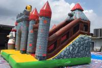 China PVC 0.55mm Commercial Kids Inflatable Bouncer Combo Jumping House With Slide for sale