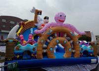 China Giant Pirate Ship Inflatable Bouncer Combo Slide Sea World Themed Octopus Shark for sale