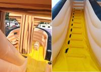 China PVC Commercial Grade Giant Pirate Ship Inflatable Dry Slide With Climbing Ladder for sale
