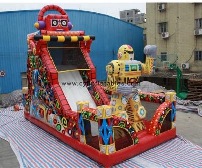 China Commercial Inflatable Dry Slide Red Inflatable Slip Slide Adult Inflatable Slide for sale