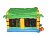 China 5X6 Meter Inflatable Bouncer Castles / Little Lion Theme Inflatable Slide Combo for sale