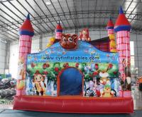 China 4×5 Meter Inflatable Dry Slide , Red Standard Monkey Inflatable Slide for sale