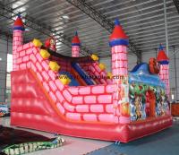 China 4×5 Meter Inflatable Dry Slide , Red Standard Monkey Inflatable Slide for sale