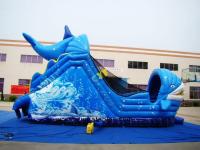 China 7x4m Boat Shape Inflatable Bounce House Combo Children Ca 6x3m Kids Outdoor for sale