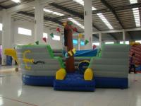 China Pirate Inflatable Bounce House Combo / Kids Outdoor Inflatable Pirate Ship for sale