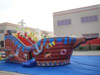 China Inflatable Pirate Boat Combo 9x5m , Kids Outdoor Inflatable Pirate Ship for sale