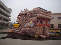 China Kids Outdoor Inflatable Pirate Ship , 9x5M Inflatable Pirate Boat Combo for sale
