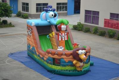 China Inflatable Pirate Boat Combo 9x5m / InflatableBoat Shape Children Castle for sale