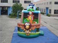 China Inflatable Pirate Boat Combo 9x5m / InflatableBoat Shape Children Castle for sale