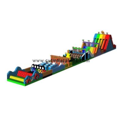 China 24x5m Inflatable Obstacle Courses for sale