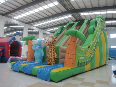 China Outdoor Park Cute Animal 10×5M Inflatable Dry Slide for sale