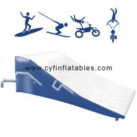 China 0.55mm Inflatable Ski Stunt Bag Landing Ramp Slide for sale