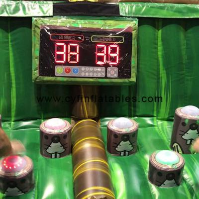 China Amusement Park Inflatable Poke A Mole Game For IPS System for sale