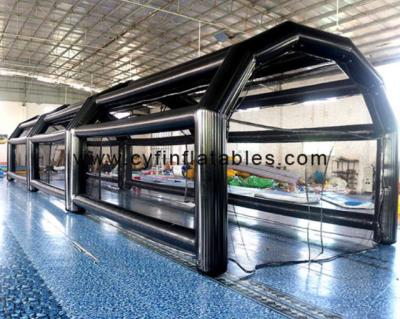 China Double Stitching Black Bubble 20×6M Inflatable Party Tent for sale