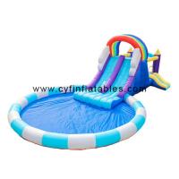 China EN71 Custom Tarpaulin Inflatable Water Slide Pool for sale
