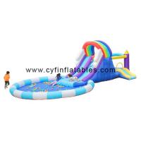 China EN71 Custom Tarpaulin Inflatable Water Slide Pool for sale