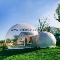 China Custom Transparent 7x5m Outdoor Inflatable Camping Tent for sale