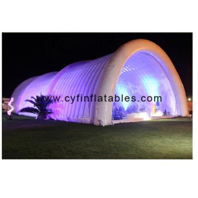 China 35×10M PVC Inflatable LED Light Tent For Backyard for sale