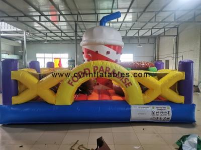 China Indoor 5×4M SpongeBob Inflatable Bouncer Combo for sale