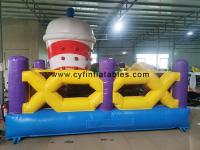 China Indoor 5×4M SpongeBob Inflatable Bouncer Combo for sale