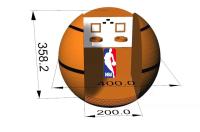 China ODM 4×2M Shooting Basketball Inflated Fun Games for sale