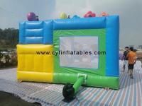 China 4×4M Garden Flower Paradise Inflatable Slide Digitial Printing for sale
