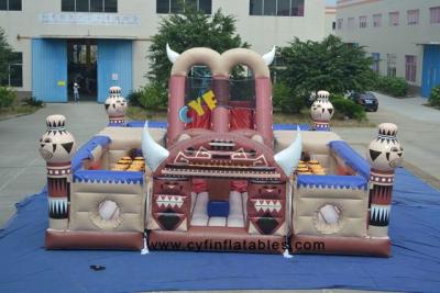 China Flame Retardant 12×8M 1000D Inflatable Bouncer Combo for sale