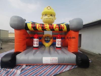 China Firemen 5×5M Inflatable Bouncer Combo For Party for sale