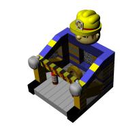 China Firemen 5×5M Inflatable Bouncer Combo For Party for sale