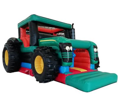 China Indoor Plato 1000D 7×5M  Inflatable Tractor Bouncer for sale