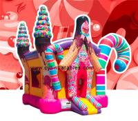 China 1000D 7×3m Inflatable Bounce House Combo Candy Playground for sale
