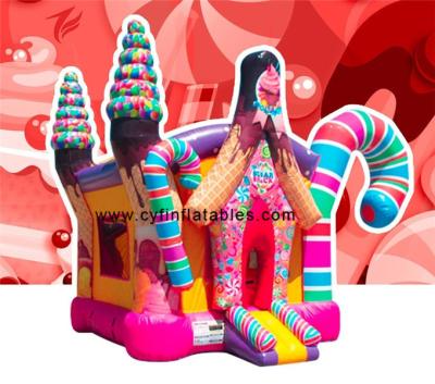 China 1000D 7×3m Inflatable Bounce House Combo Candy Playground for sale