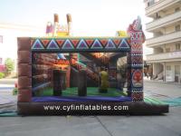China Customized Color 6×6m Inflatable Totem Bounces Combo for sale