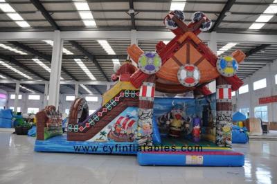 China Tribal Theme 8×5M Inflatable Dry Slide For Backyard for sale