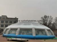 China 1000D 20×10m PVC Inflatable Party Tent For Amusement Park for sale