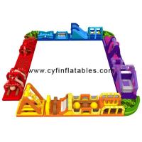 China ODM 12×24M 0.55mm PVC Inflatable 5k Run Fun Game for sale