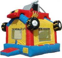 China 4×4 Meter Mini Bounce House Inflatable Car Combo Customized Color for sale