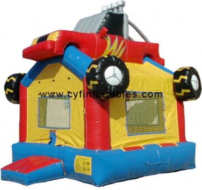 China 4×4 Meter Mini Bounce House Inflatable Car Combo Customized Color for sale