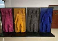 China Impression Pin Wall Life Size Plastic 3D Art Board For Mall Playing for sale