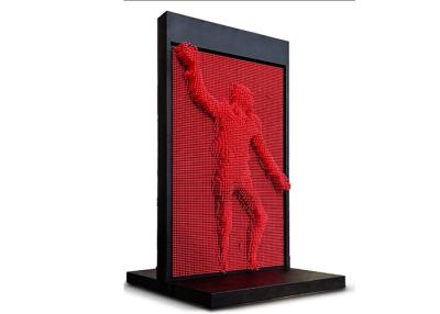China 3D Pin Art Sculpture Wall Impression Toy 1065x1250x2200mm for Creative Display for sale