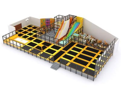 China Large Commercial Trampoline Park Playground for 40-80 Persons Indoor Kids Jumping Zone for sale