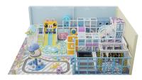 China Macaron Theme  Indoor Playground Equipment Ball Pit Preschool Kids for sale