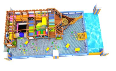China Ship Theme Indoor Playground Equipment Custom Installation Factory 114mm Galvanized Steel for sale