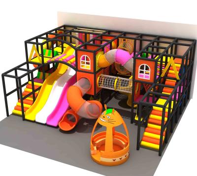 China 75 sqm Indoor Maze Playground for Kids with Slide and Climbing Tube Custom for sale