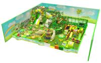 China Indoor Playground Equipment with Slide Galvanized Steel Pipe 6mm Thick Padding for sale