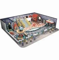 China Custom Indoor Playground Equipment Soft Playhouse with Slide 48mm Pipe for sale