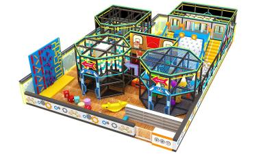 China Custom Indoor Playground Equipment Soft Playhouse with Slide 48mm Pipe for sale